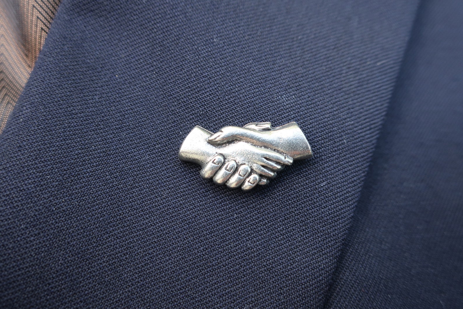 Handshake Lapel Pin CC371 Handshake Agreement Working | Etsy