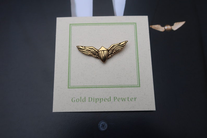Gold Pilot Wings Lapel Pin-cc497g- Aviation Pins for Pilots, Airplanes ...