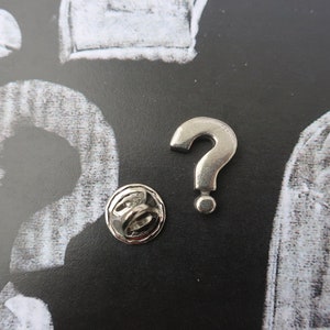 Question Mark Pewter Lapel Pin- CC647- Question, Punctuation ...