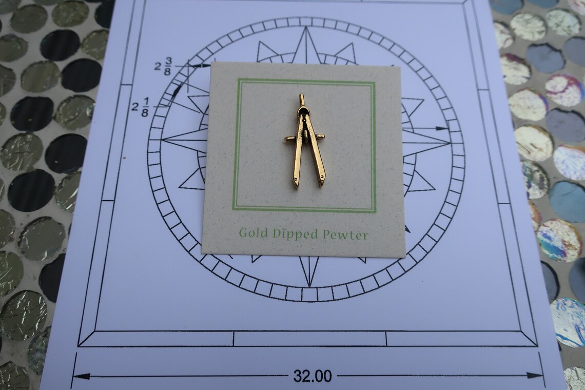 Gold Engineering Compass-CC581G Drawing instrument Circles | Etsy