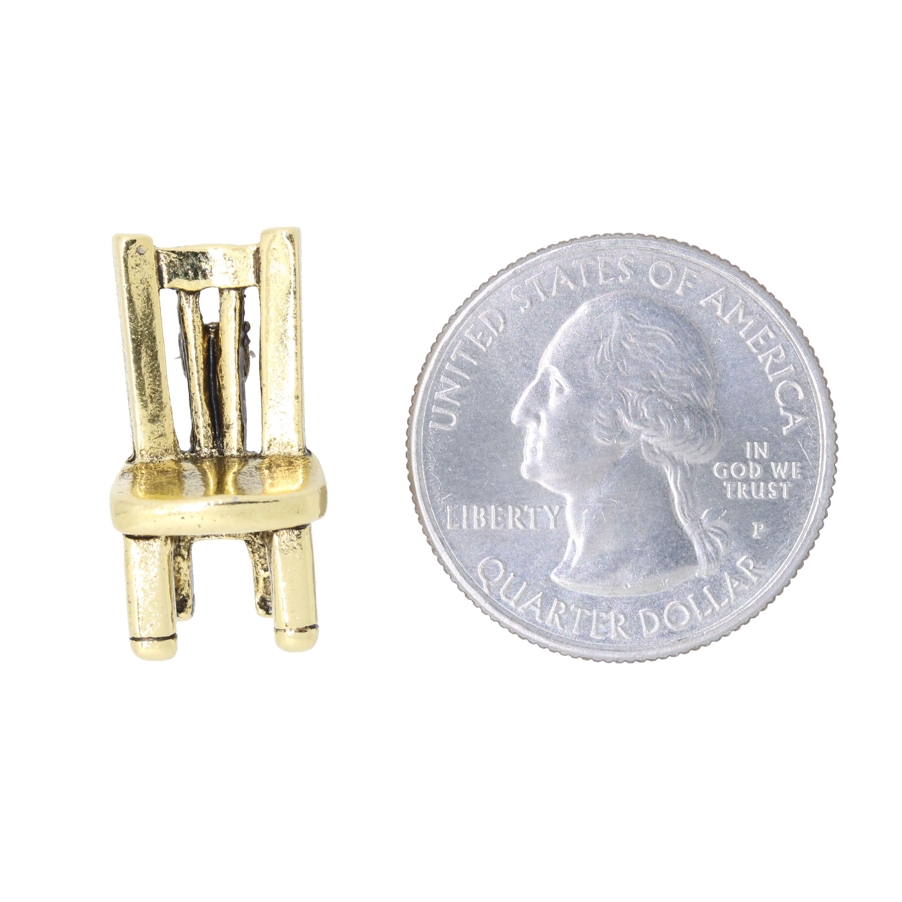 Chair Gold Dipped Pewter Lapel Pin CC149G Chair Furniture | Etsy