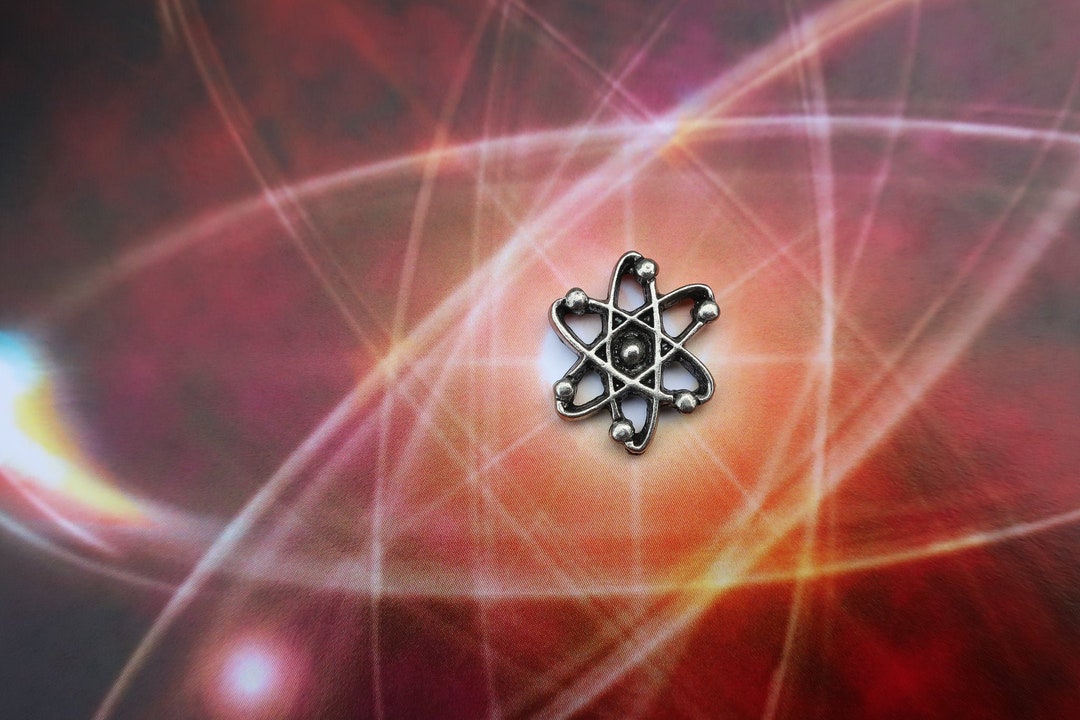 Atom Lapel Pin - CC306- Science Pins- Atom, Science Teacher, Matter ...