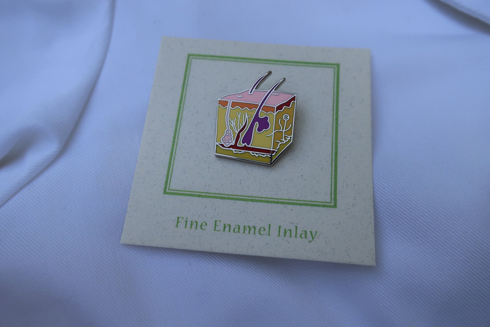 Skin Lapel Pin EP116 Skin Dermatologist Anatomy and Cell - Etsy