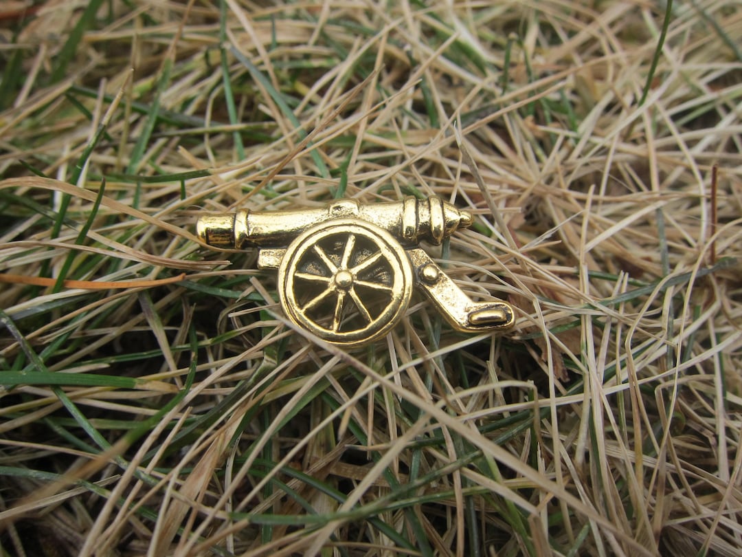 Gold Cannon Lapel Pin- CC340G- Artillery and War Weapons, Civil War ...