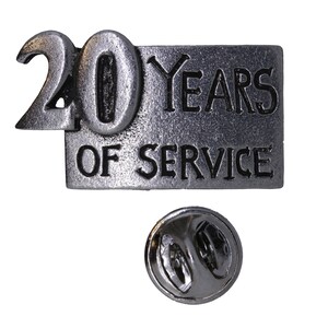20 Years of Service Lapel Pins- CC608- Employee and Volunteer ...