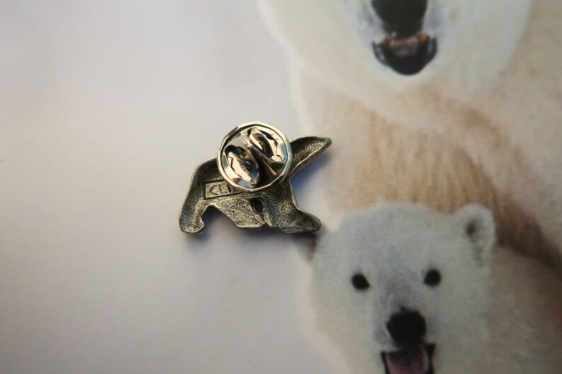 Polar Bear Lapel Pin CC580 Wildlife Pins Arctic Animals - Etsy