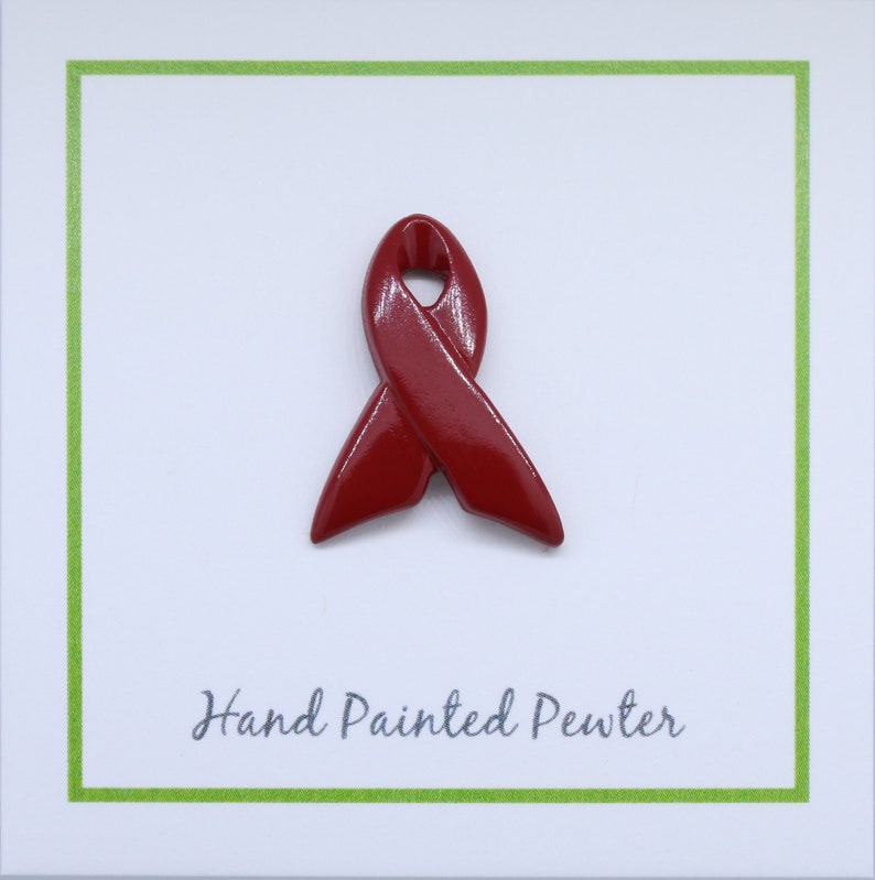 Red Ribbon Pin Raise Awareness for AIDS/HIV Alcohol Abuse - Etsy