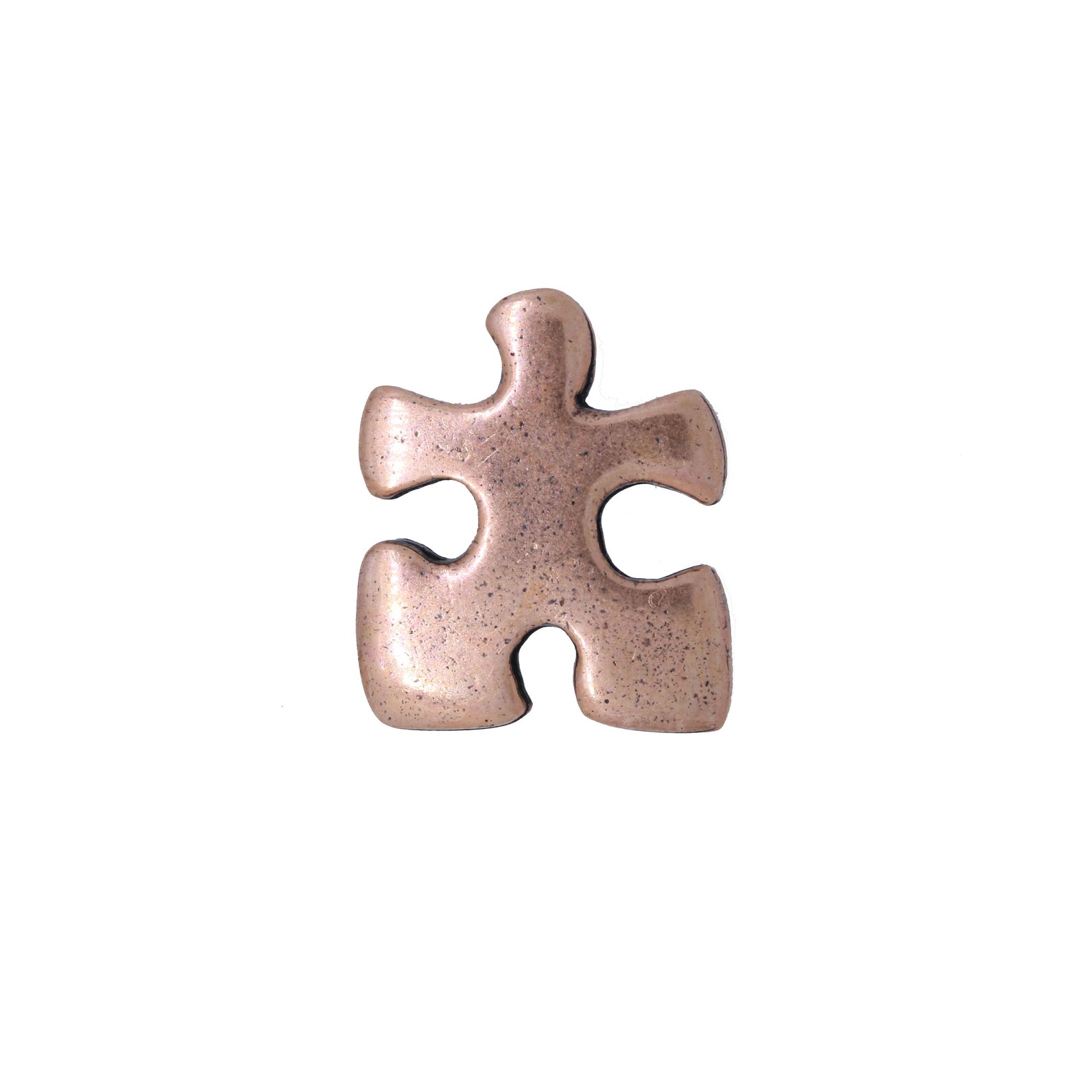 Copper Puzzle Piece Lapel Pin CC372C Essential Piece Jigsaw - Etsy