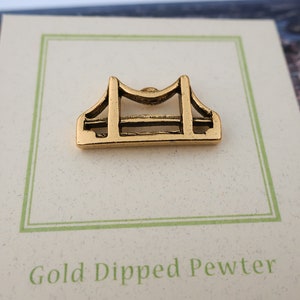 Gold Bridge Lapel Pin- CC576G- Bridge, Engineering, and Transportation ...