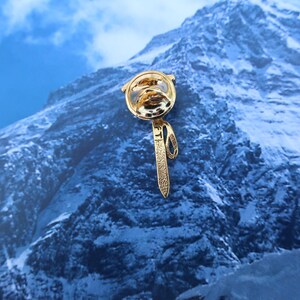 Mountaineering Axe Gold Dipped Pewter Lapel Pin - CC523G- Climbing ...