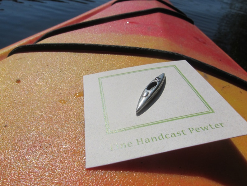 Kayak Lapel Pin- CC526- Paddle and Kayaking Gifts- Summer- Kayaker Pins ...