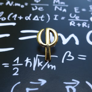 Golden Ratio Gold Lapel Pin- CC584G- Golden Ratio, Math, Mathematics ...