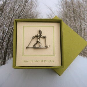 Cross Country Skier Lapel Pin- CC421- Cross Country, Skiing, Ski ...