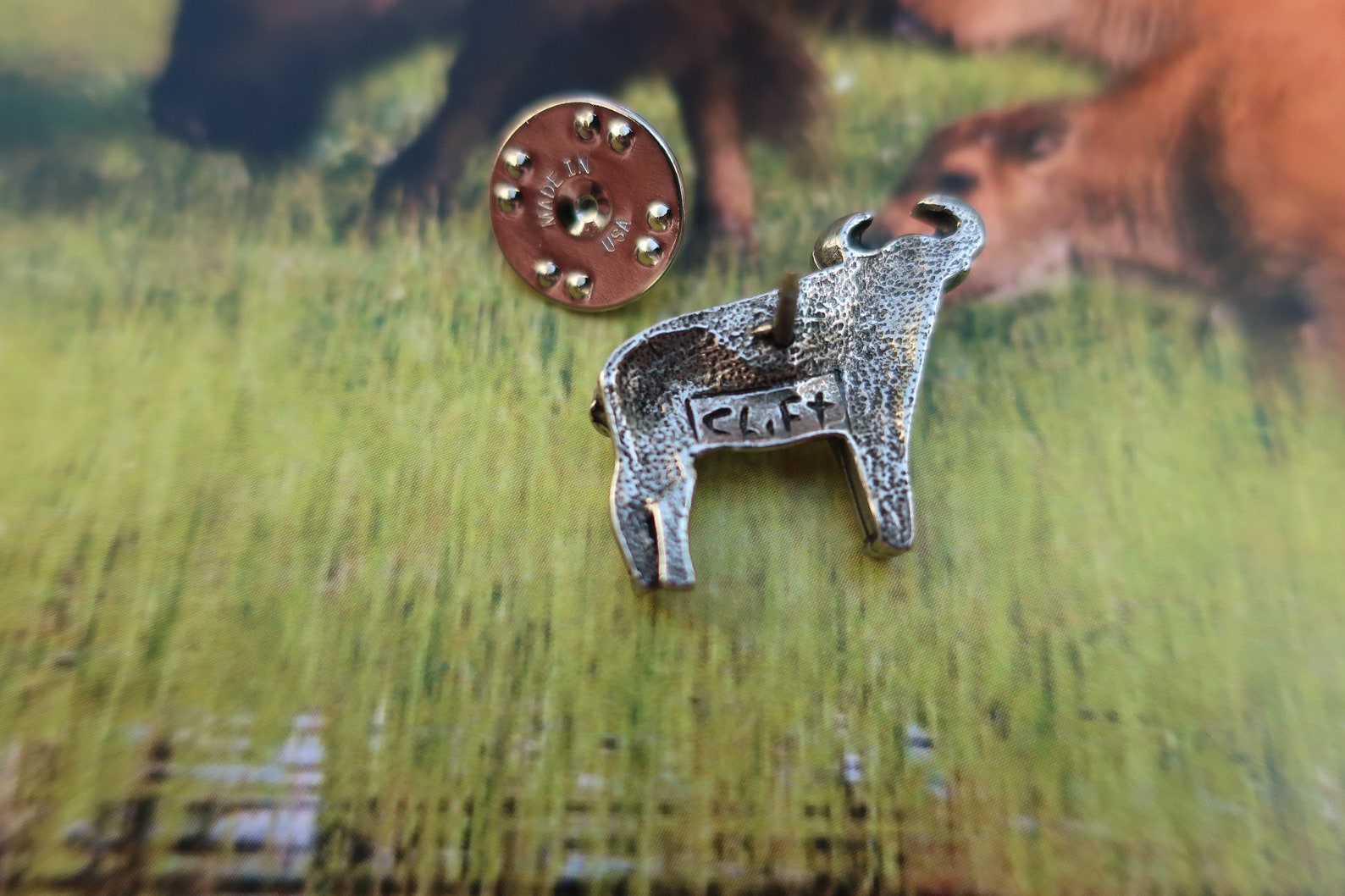 Water Buffalo Pewter Lapel Pin CC437 Buffalo Wild Life and - Etsy