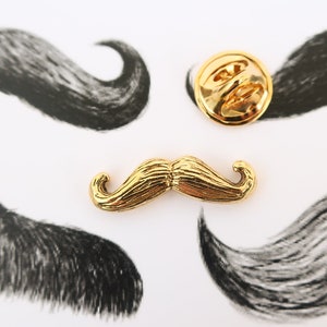 Moustache Lapel Pin- CC624G- Mustache, Movember, Men's Health ...