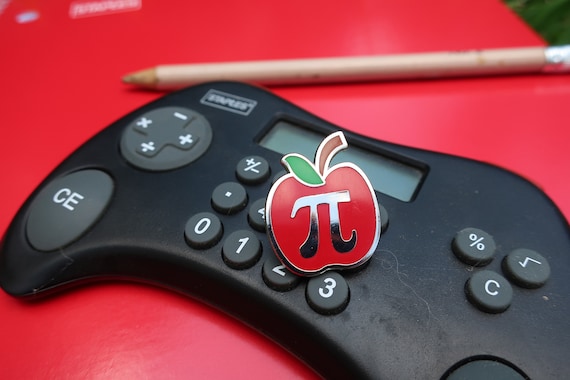 Apple Pi Enamel Lapel Pin EP115 Pi Math Pi Day and Math - Etsy