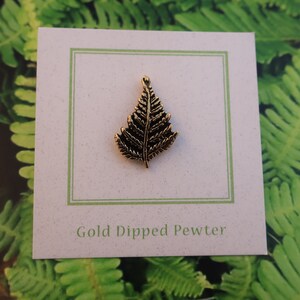 Fern Gold Dipped Pewter Lapel Pin - CC496G- Plant and Garden Gifts ...