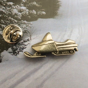 Snowmobile Lapel Pin - CC358- Snowmobile, Snow, Winter, Snowmachine ...