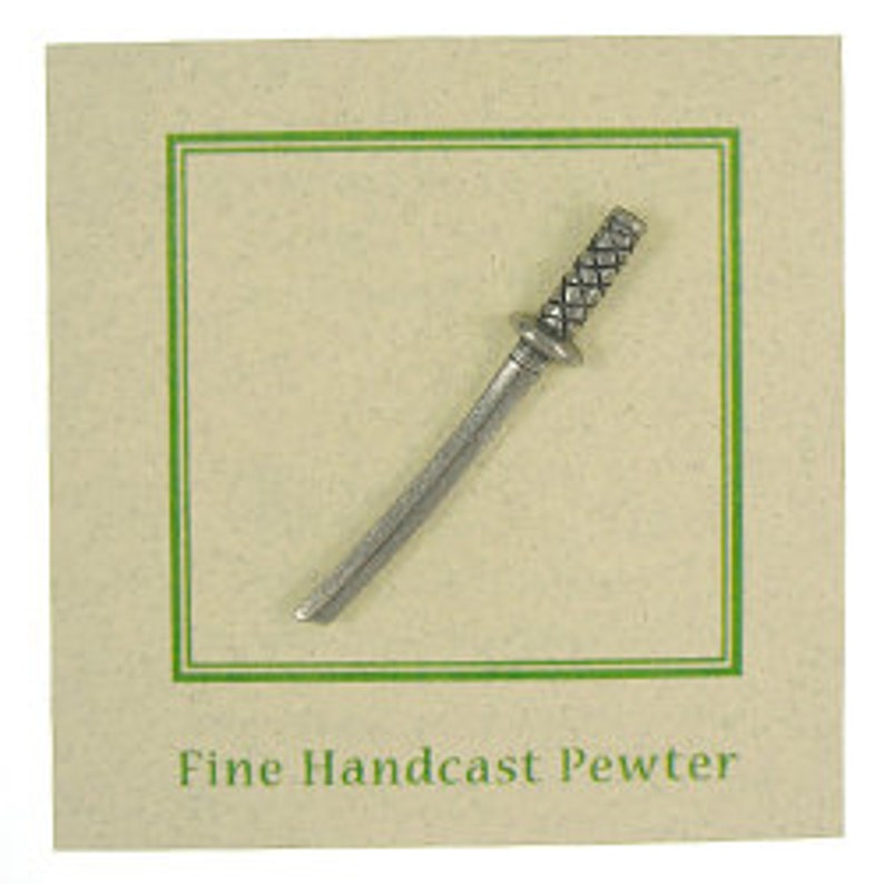 Samurai Sword Lapel Pin - CC511- Katana, Japanese Swords, Feudal Japan ...