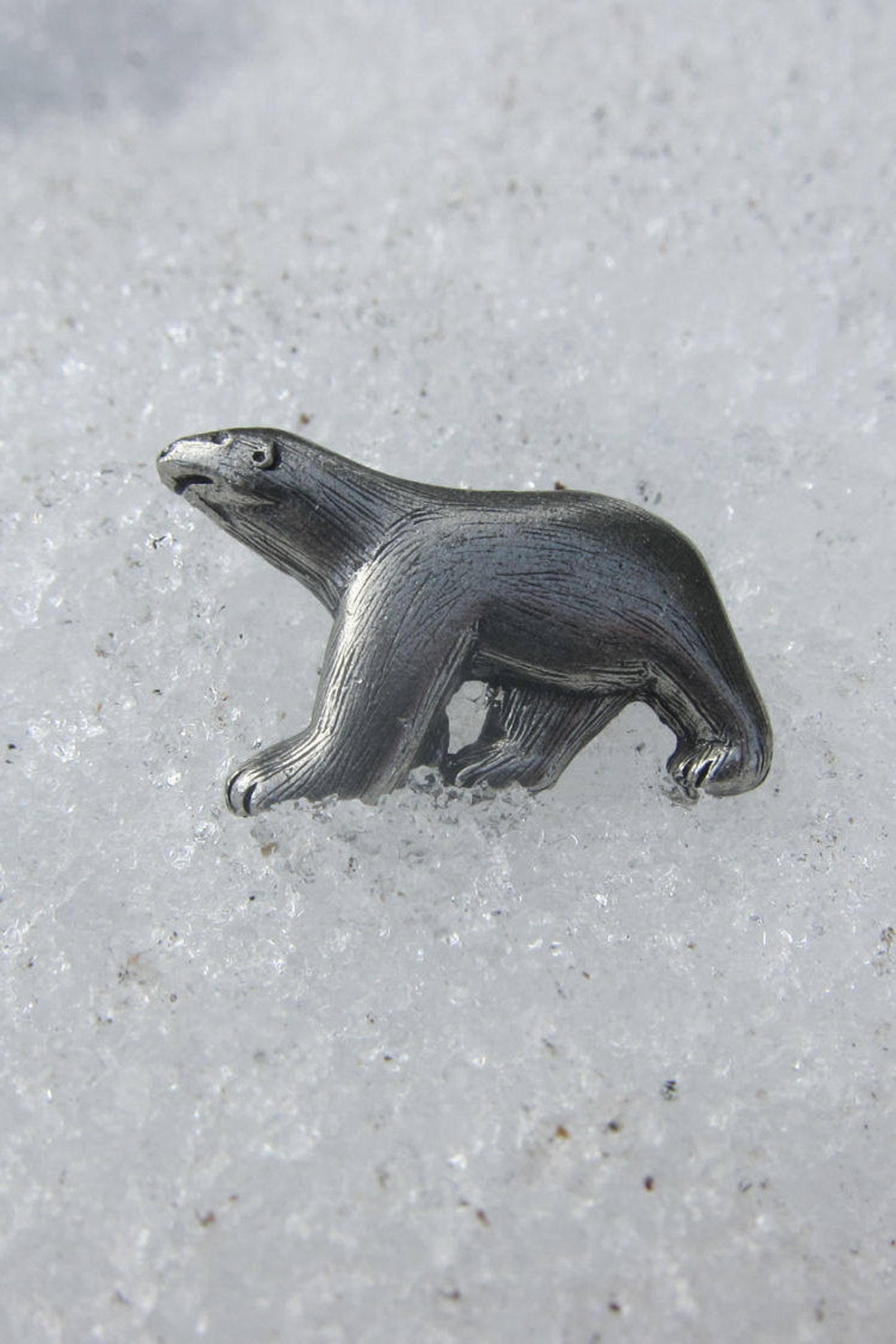 Polar Bear Lapel Pin CC580 Wildlife Pins Arctic Animals - Etsy