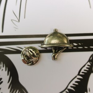 Waiter's Tray Pewter Lapel Pin- CC476- Restaurant, Catering, Server ...