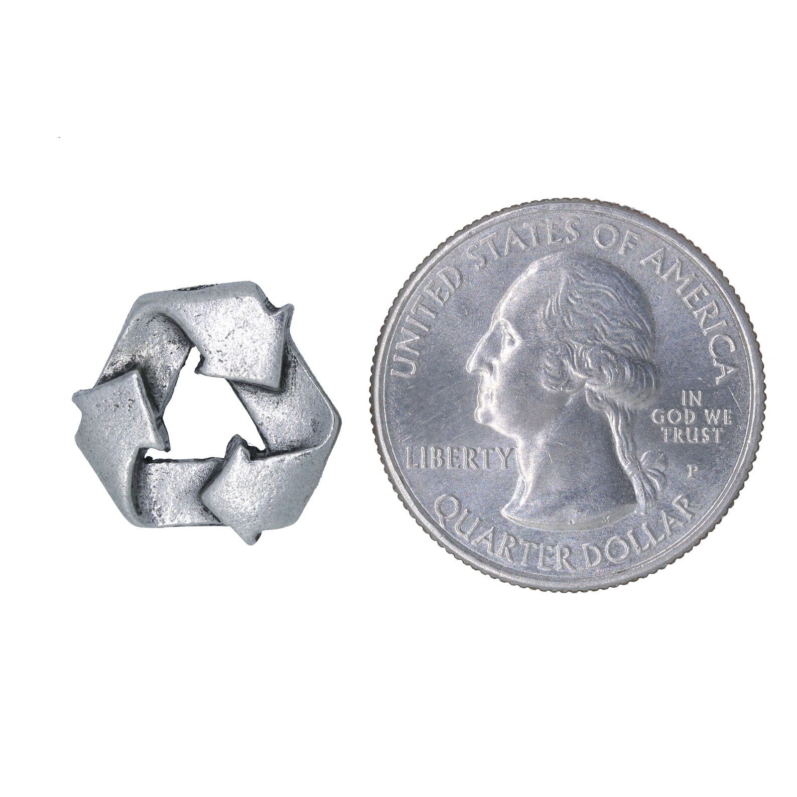 Recycle Pewter Lapel Pin- CC644- Recycle, Environment, 3 R's, Reduce ...