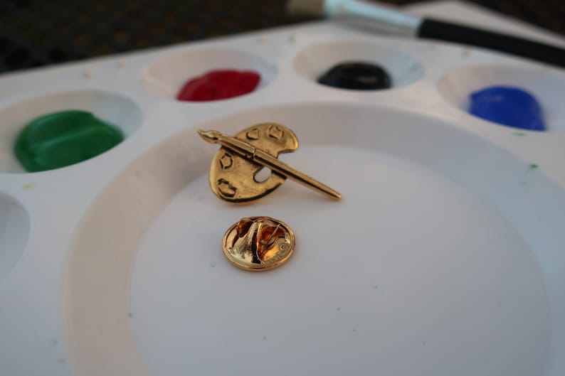 Artist Palette Lapel Pin CC334G Art Paint Painting - Etsy