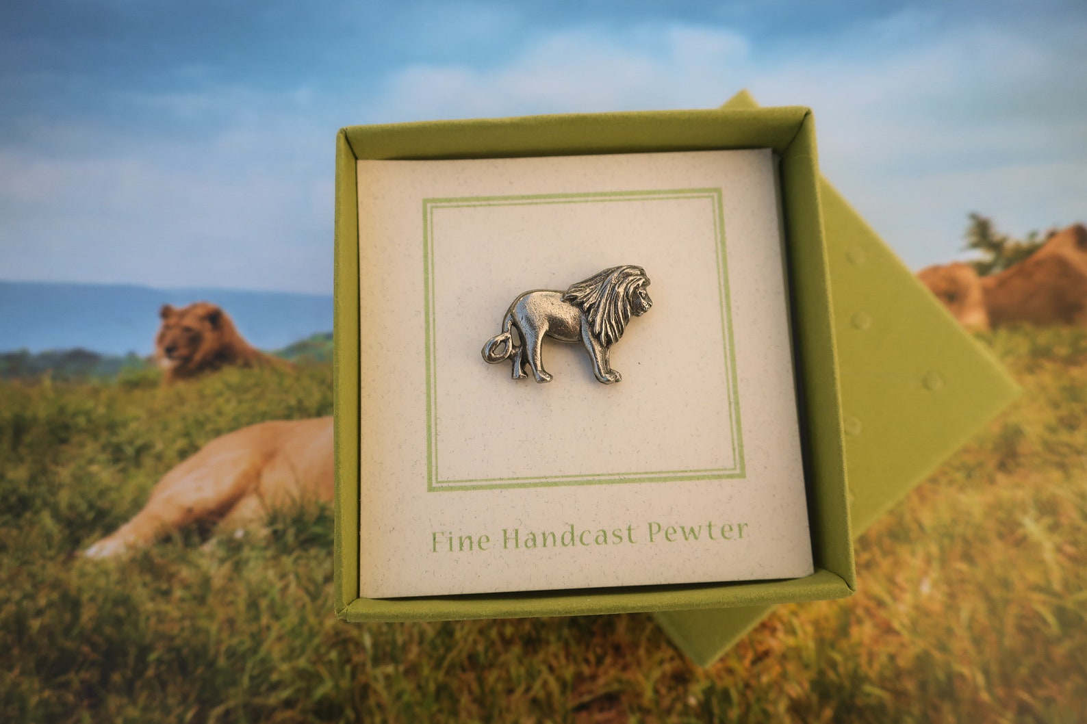Lion Lapel Pin Cc247-safari and Zoo Animal Pewter Pins | Etsy