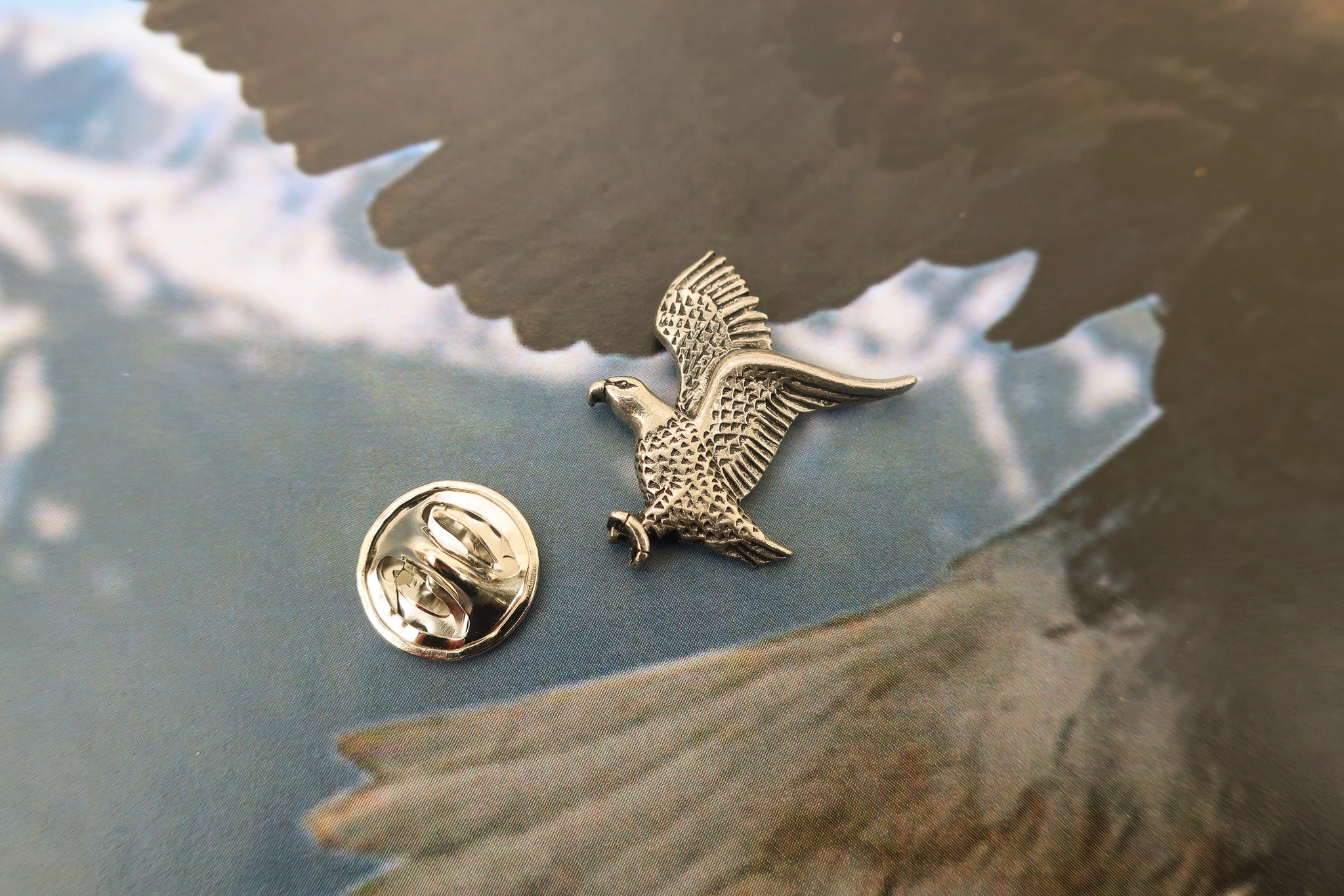 Bald Eagle Lapel Pin CC118 American Eagle North America - Etsy