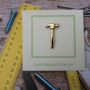 Gold Hammer Lapel Pin-cc170g- Handy Man, Construction, and Tool Pins - Etsy