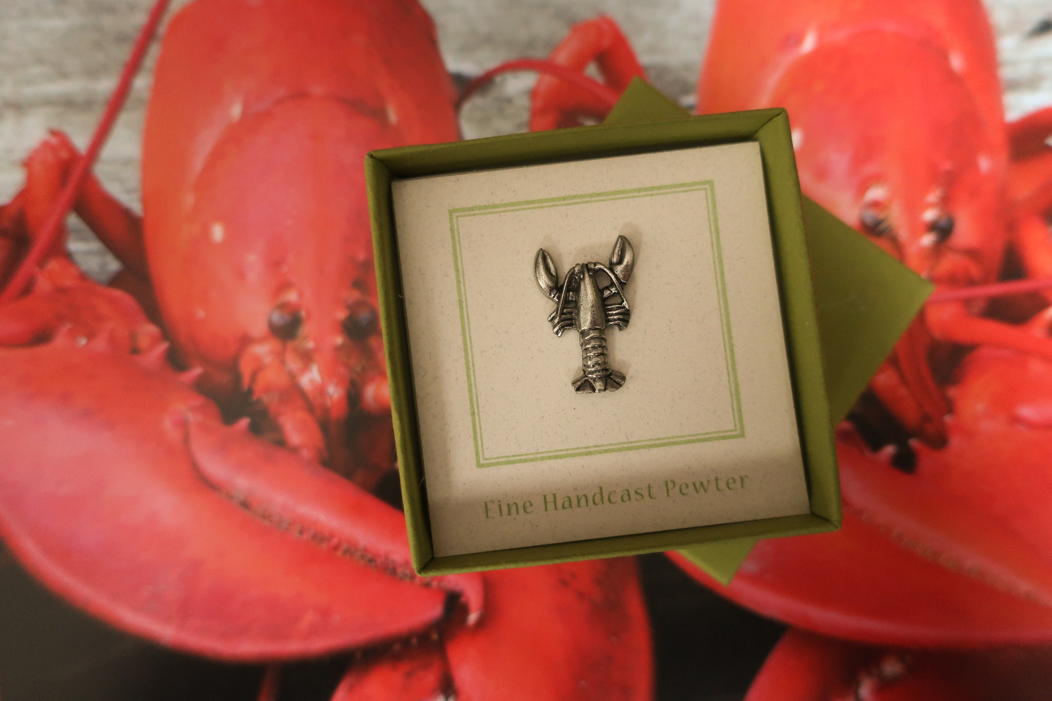 Lobster Lapel Pin- CC112- Marine Crustaceans, Marine, Beach, Ocean ...