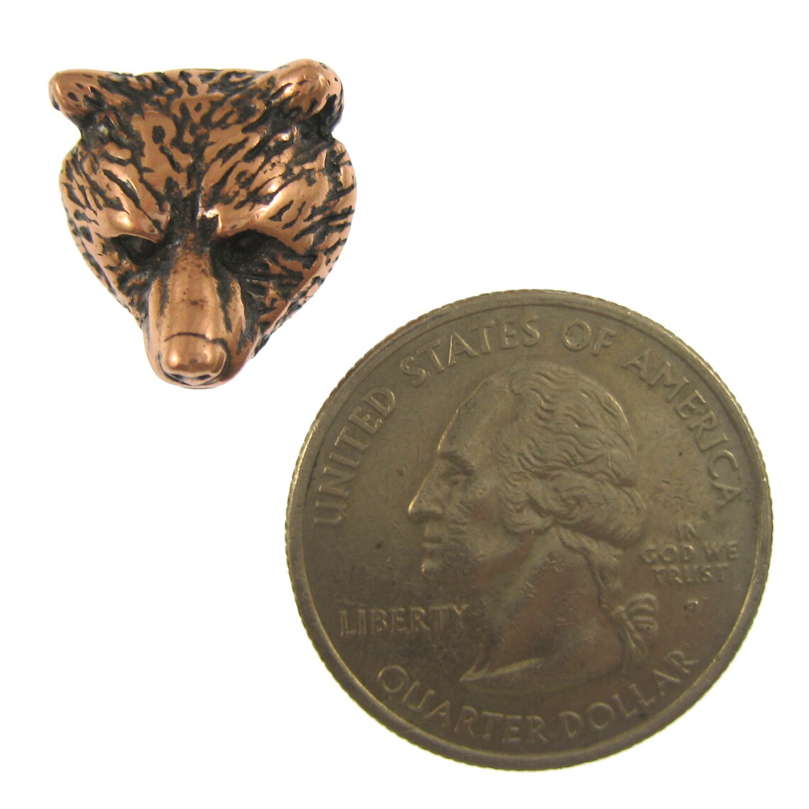 Bear Head Copper Dipped Pewter Lapel Pin CC542C Bears | Etsy