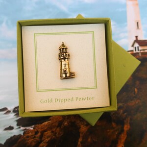 Gold Lighthouse Lapel Pin-cc284g- Nautical, Navigation, Lighthouse, and ...