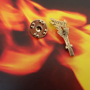 Gold Torch Lapel Pin- CC406G- Torch, Light, Enlightenment, Hope ...