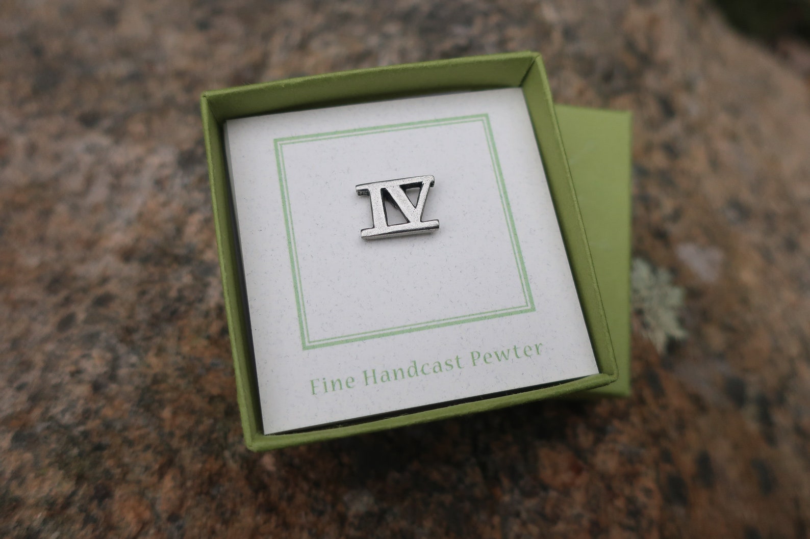 IV Pewter Lapel Pin- Cc609-roman Numerals, 4, Ancient Rome, Numbers ...