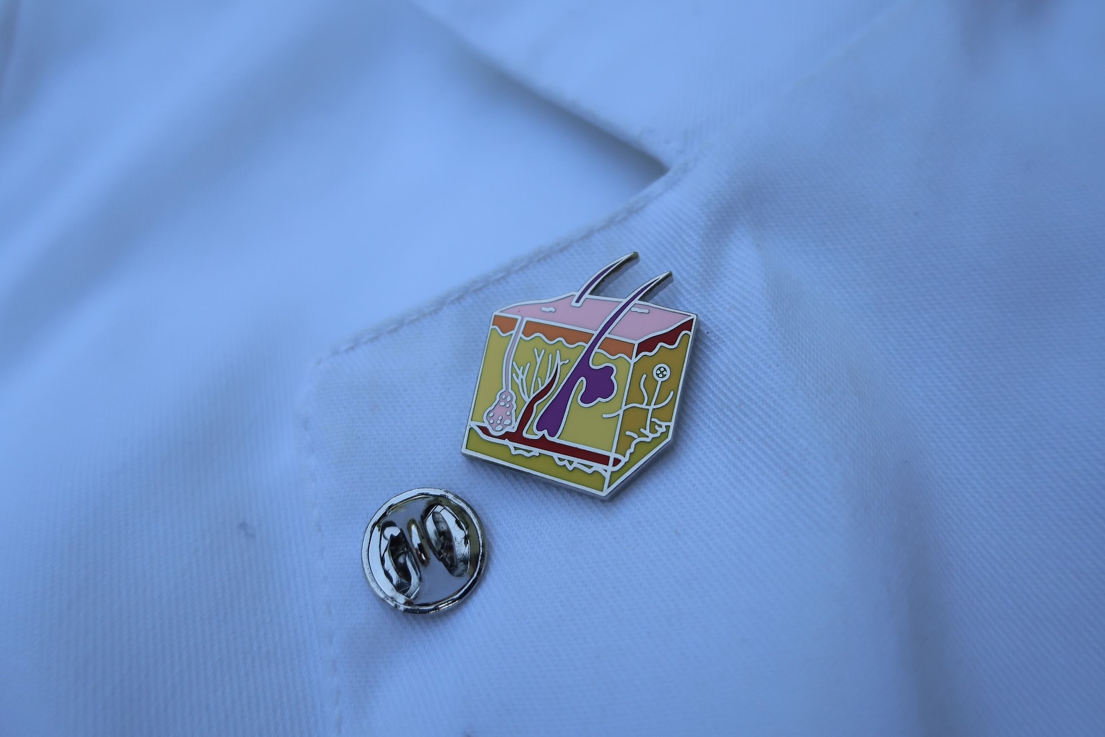 Skin Lapel Pin EP116 Skin Dermatologist Anatomy and Cell | Etsy