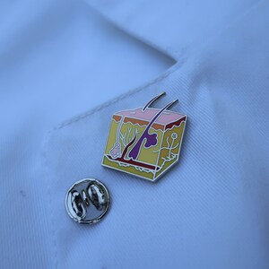 Skin Lapel Pin- EP116- Skin, Dermatologist, Anatomy and Cell Lapel Pins ...