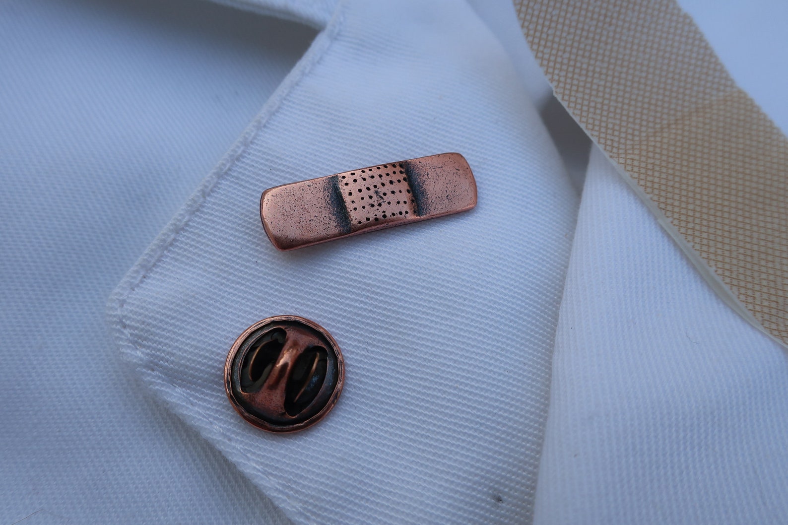 Bandage Copper Dipped Pewter Lapel Pin CC418C Medical | Etsy