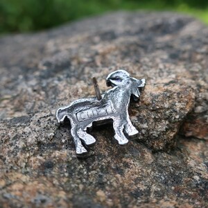 Goat Lapel Pin- CC639- Goat, Farm, Farming, G.O.A.T, Greatest of All ...