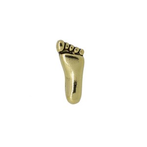 Foot Gold Dipped Pewter Lapel Pin- CC468G- Foot, Orthopedic, Footprint ...