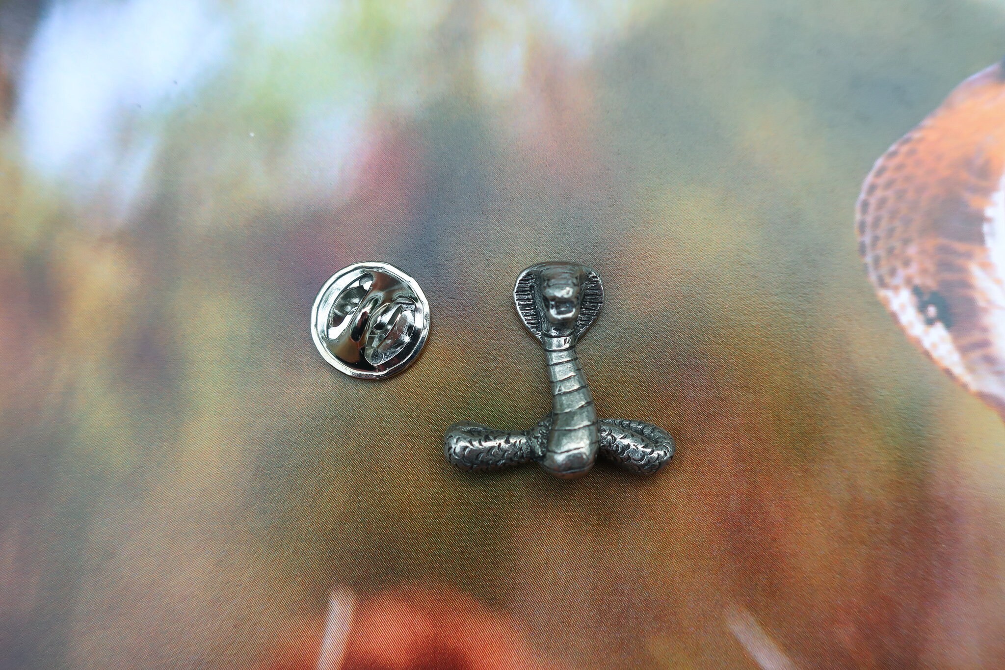 Cobra Lapel Pin CC313 Snake and Reptile Pins | Etsy