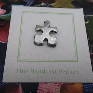Puzzle Piece Lapel Pin - CC372- Essential Piece, Jigsaw Puzzle, Puzzle ...