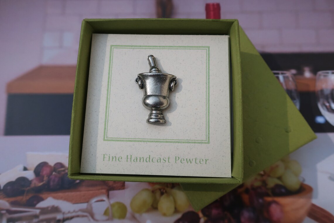 Chilled Wine Lapel Pin - CC265- Wine Bucket, Wine, Vineyard, and Winery ...