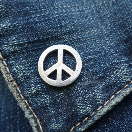 Peace Sign Lapel Pin CC370 Peace Hippie Symbol of Peace - Etsy