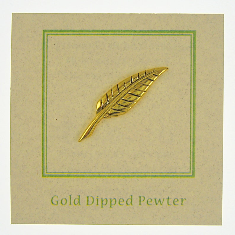 Gold Quill Lapel Pin-cc267g- Writing and Literature Gifts, Literacy ...