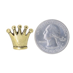 Gold Crown Lapel Pin- CC359G- Crown, Royalty, Princess, Queen, Golden ...