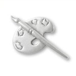 Artist Palette Lapel Pin- CC334- Art, Paint, Painting, Artistic and Art ...