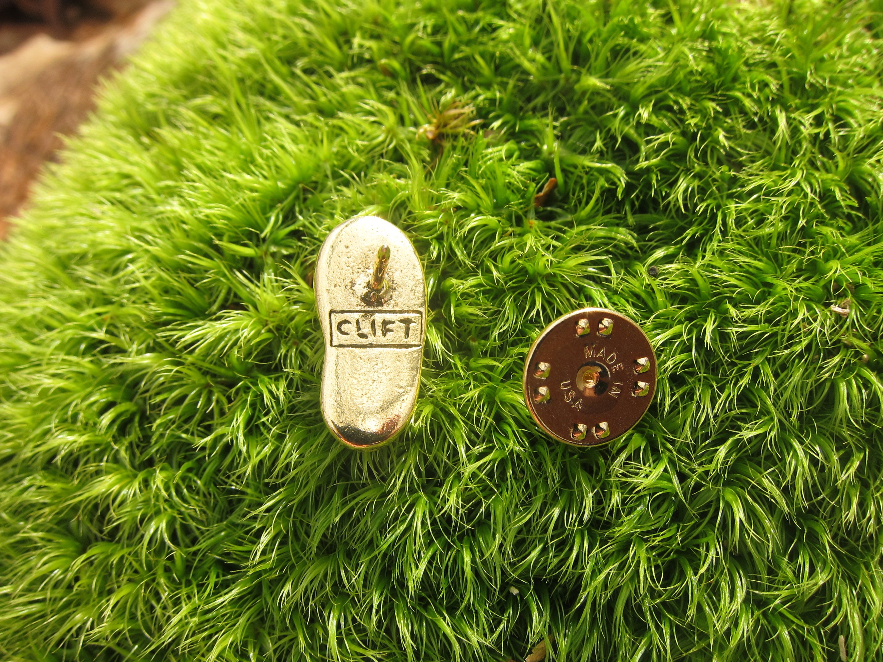 Gold Hiking Boot Lapel Pin CC522G Hiking Woods Nature | Etsy