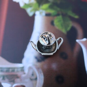 Teapot Lapel Pin - CC146- Tea, Tea Time, Caffeine, and Tea Party Pins ...