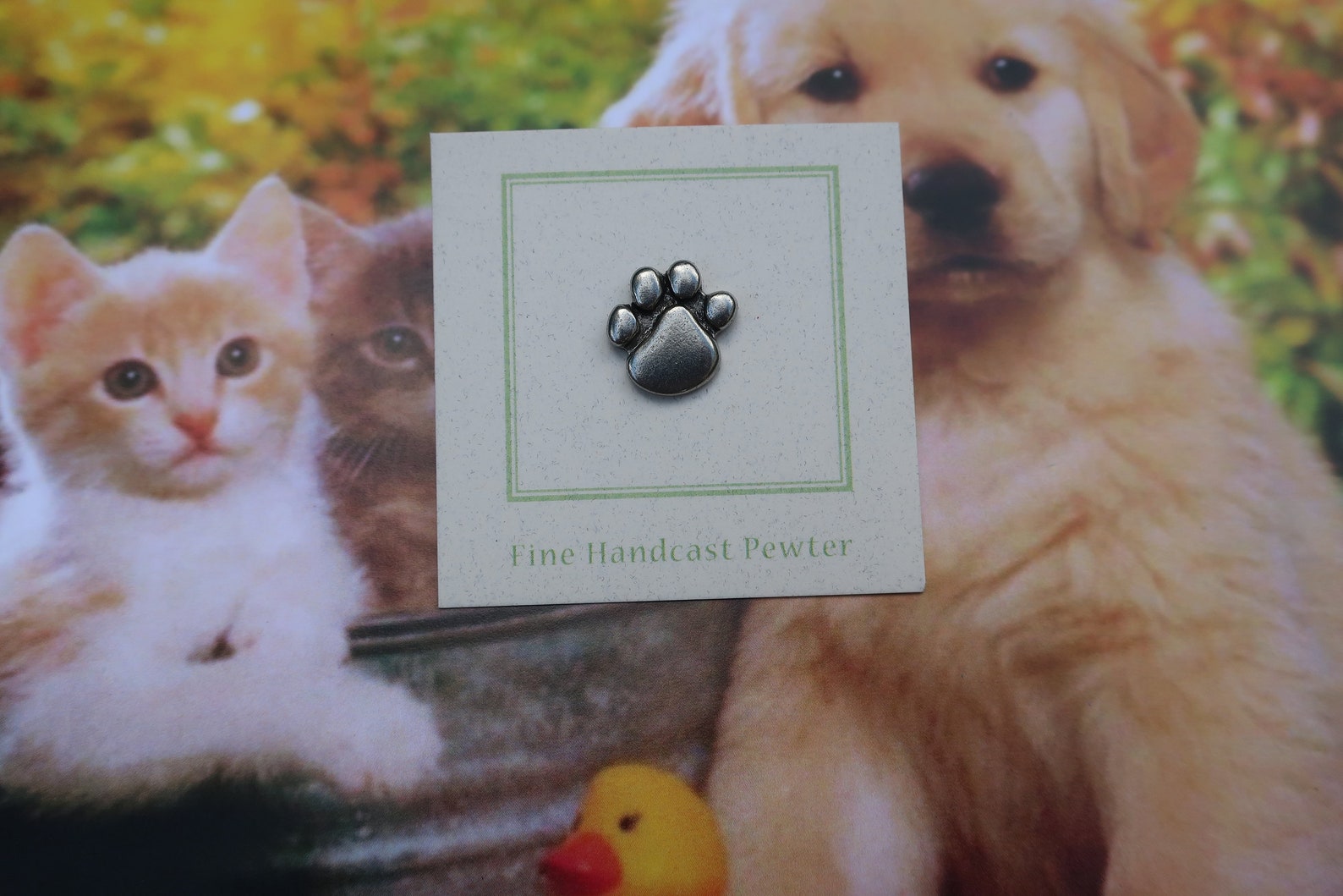Paw Print Lapel Pin - CC269- Pins for Pet Lovers- Dog Paw Pin- Cat Paw ...